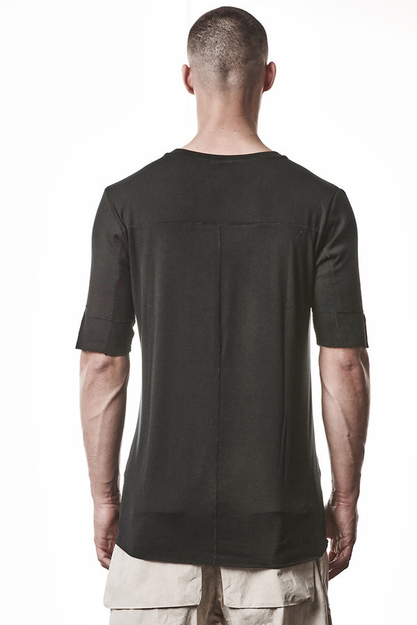 Thom Krom | Shop Online | SS26 | Black Two Layer Look Tee - Aleluya ...